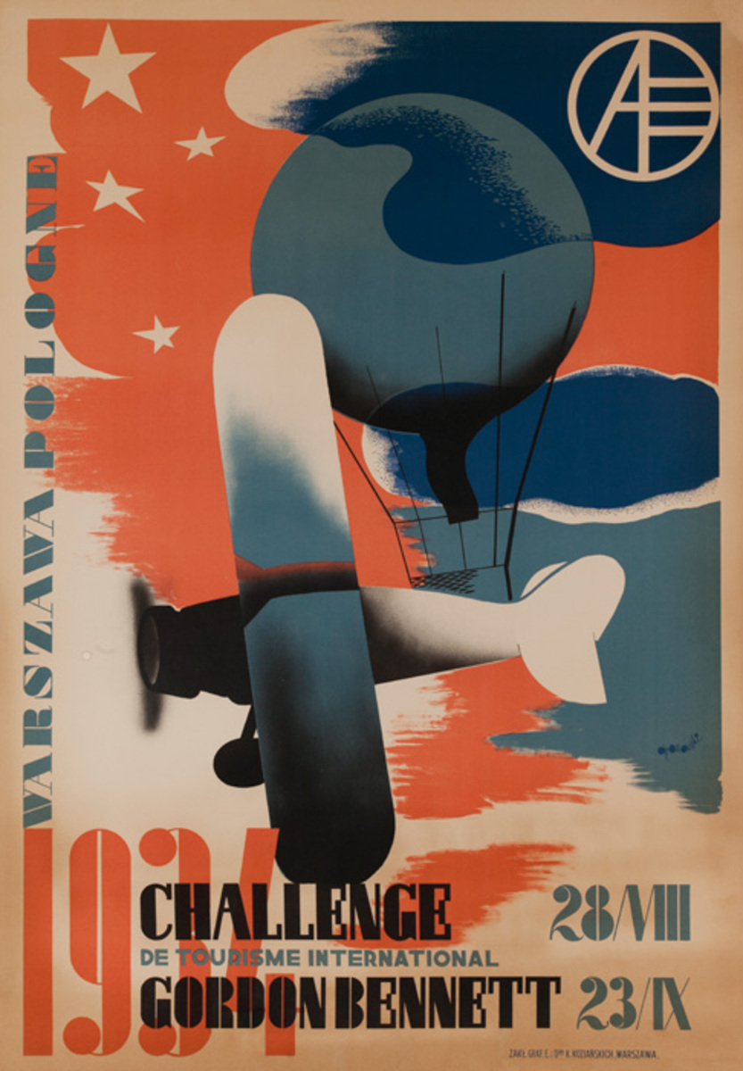 1934 Gordon Bennett Challenge | David Pollack Vintage Posters