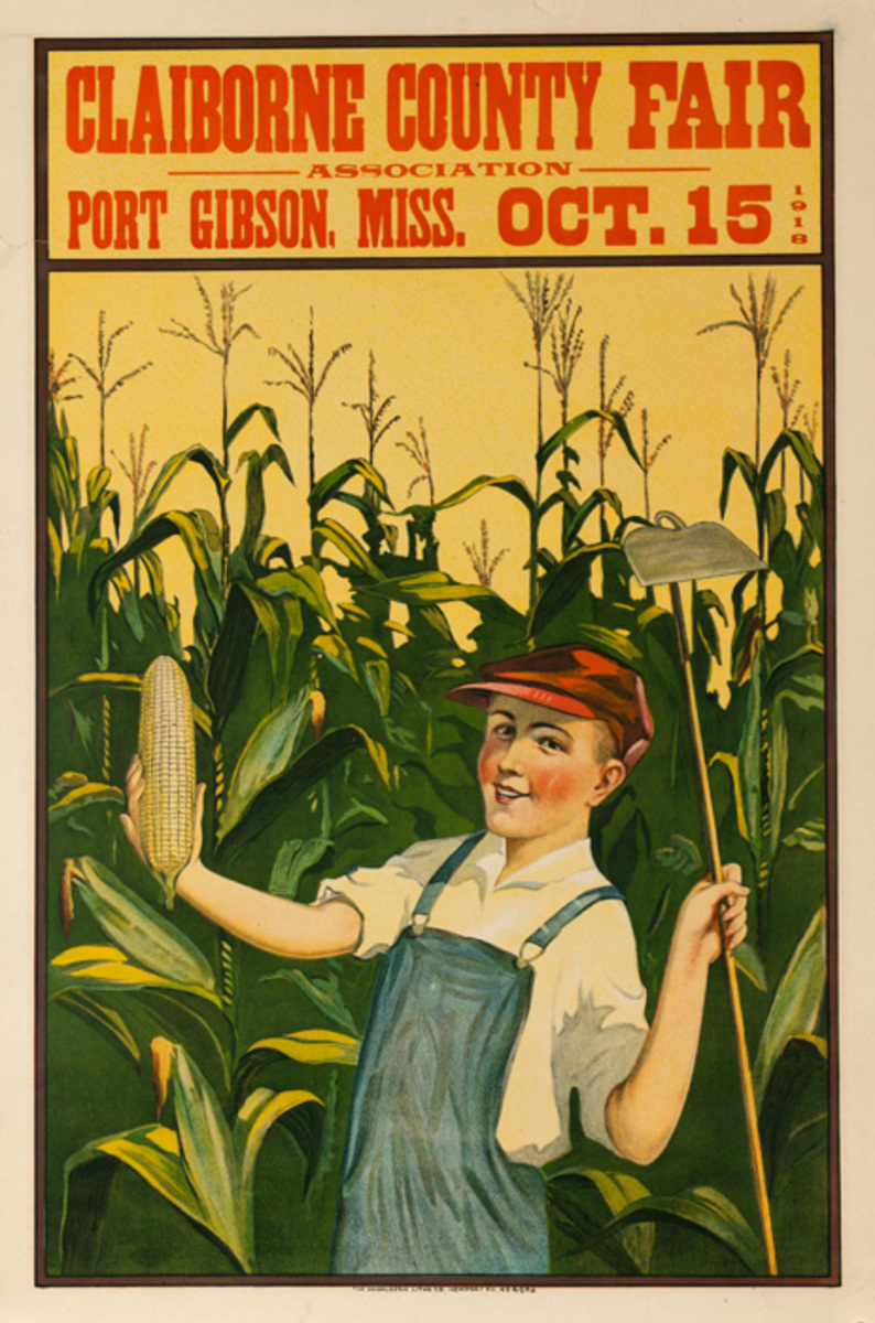 Original Poster Clairborne County Fair, Port Gibson Mississippi | David ...