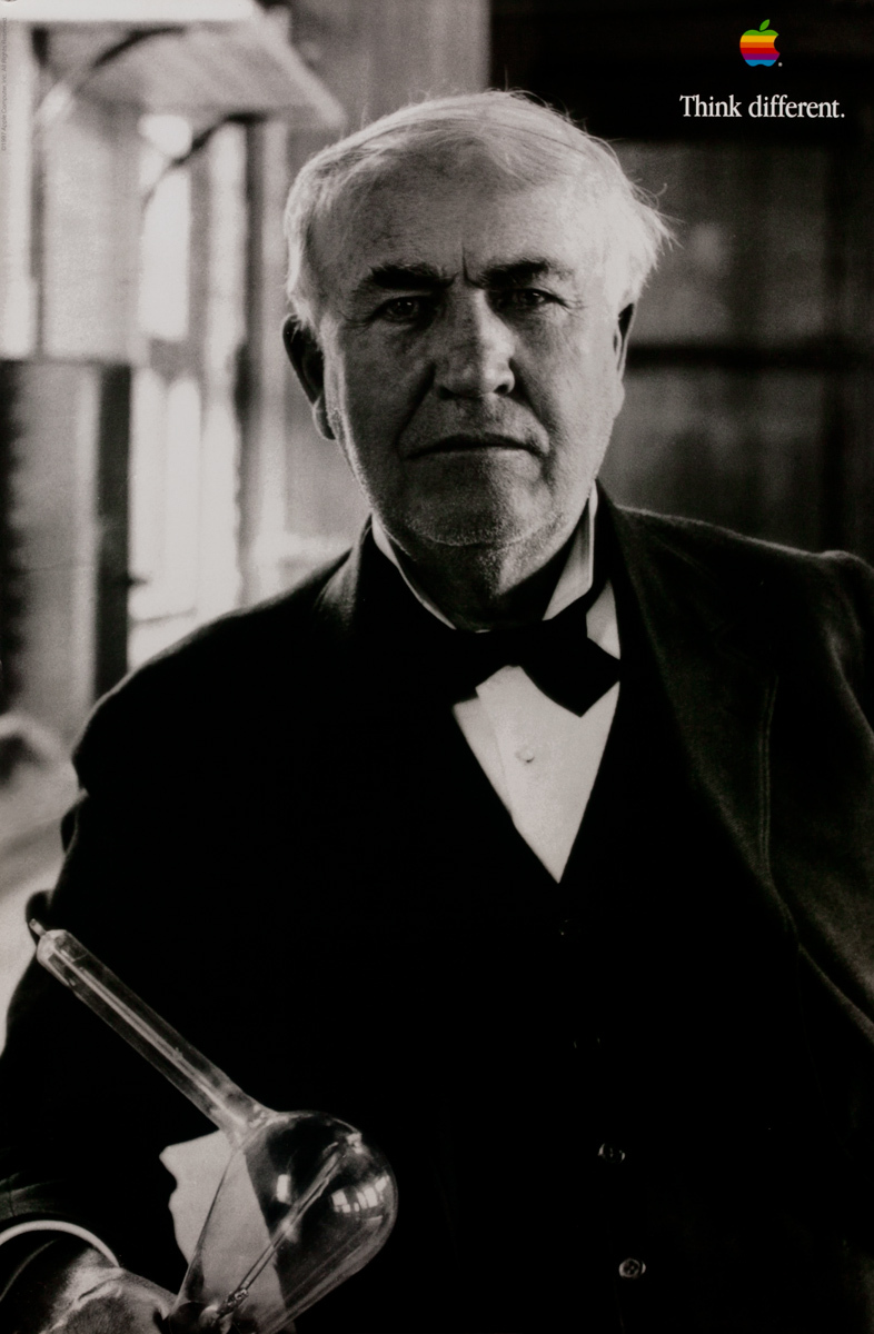 Think Different, Original Apple Computer Poster, Thomas Edison | David ...