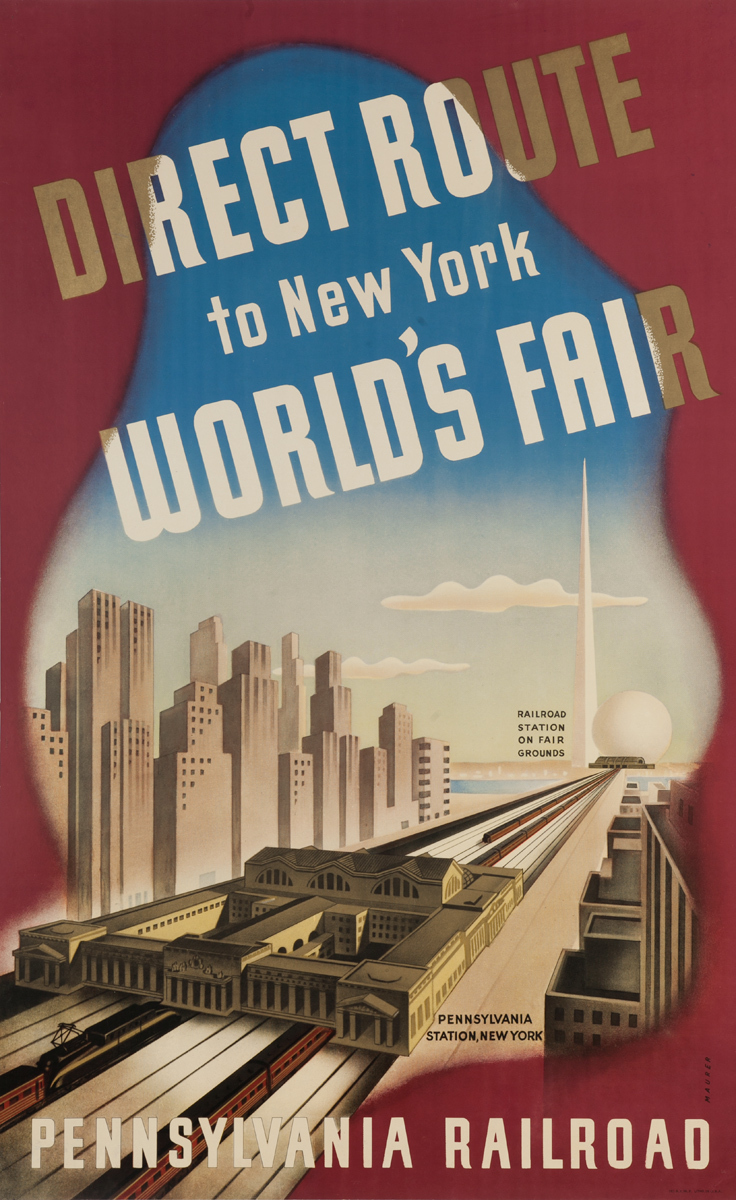 Direct Route to the New York World's Fair, Original Pennsylvania ...