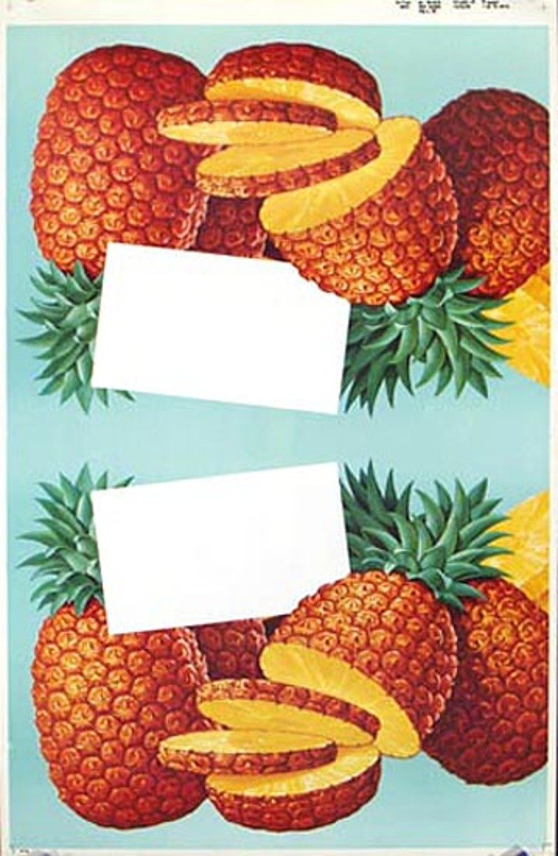 Pineapple Original American Advertising Poster | David Pollack Vintage ...