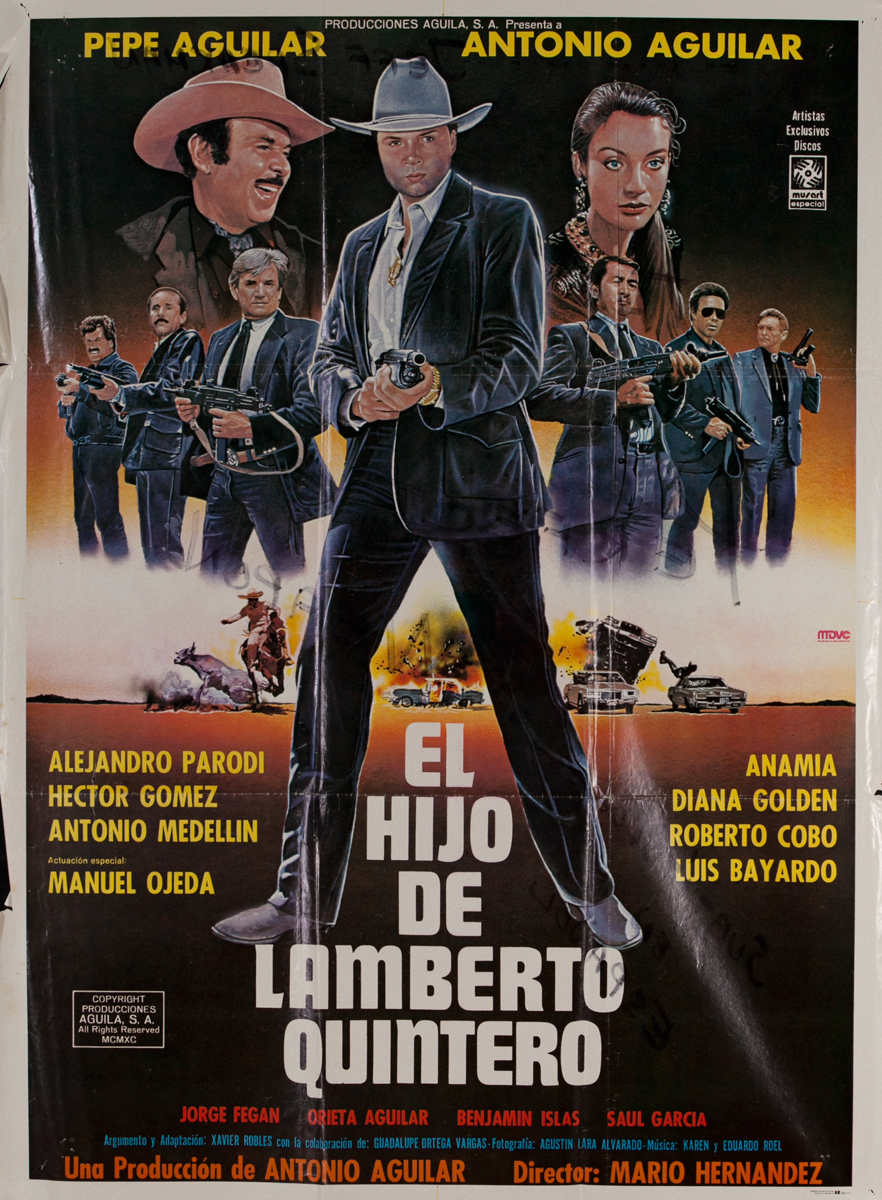 El Hijo De Lamberto Quintero, Mexican Movie Poster | David Pollack ...