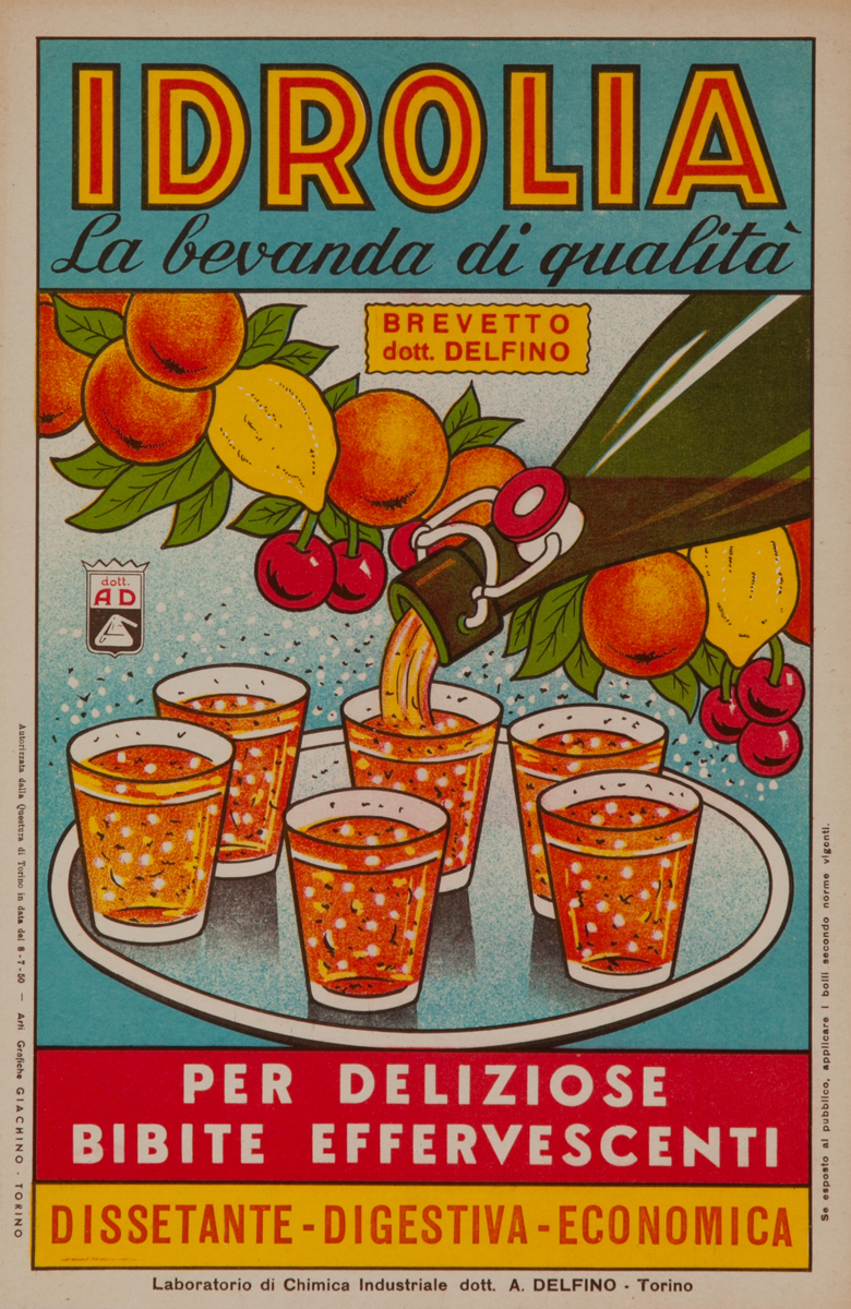 Idrolia, Italian Advertising Poster | David Pollack Vintage Posters