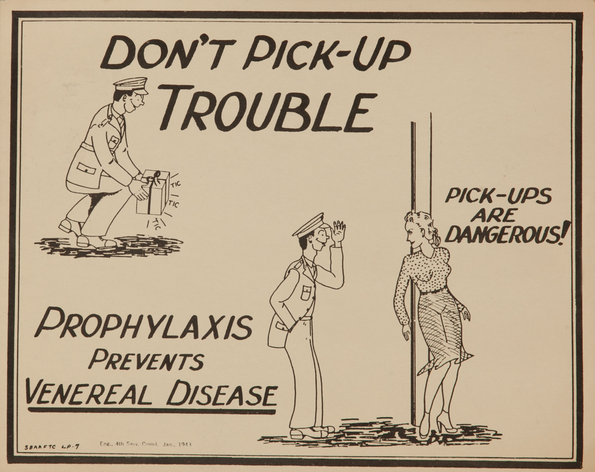 Don t Pick Up Trouble WWII V D Poster David Pollack Vintage Posters Don t Pick Up Trouble WWII V D Poster David Pollack Vintage Posters