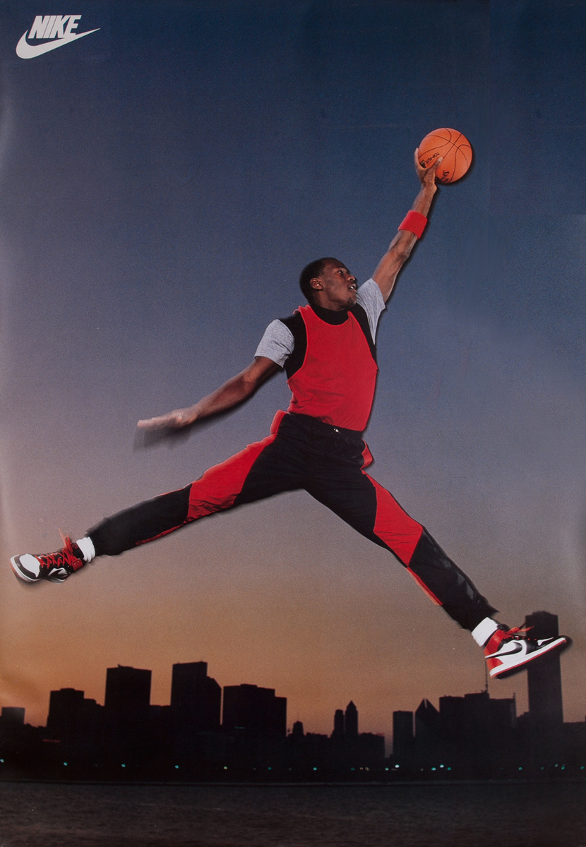 Nike Bus Shelter Poster, Basketball | David Pollack Vintage Posters