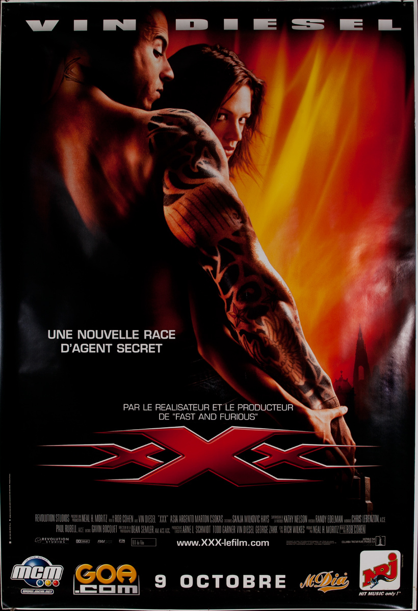 Vin Diesel XXX Original Movie Poster David Pollack Vintage Posters