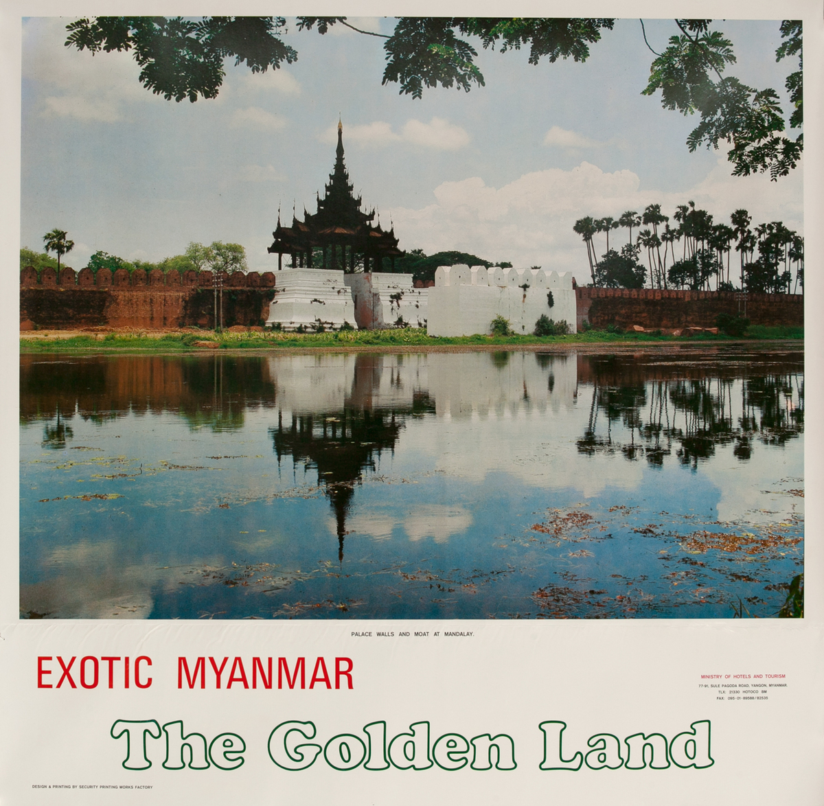 Exotic Myanmar The Golden Land Travel Poster | David Pollack Vintage ...