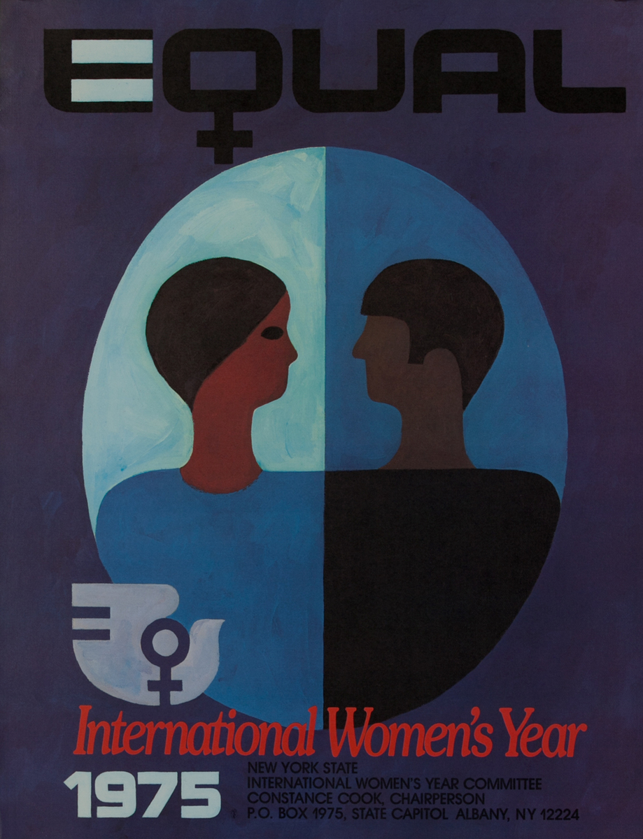 Equal - International Woman's Year 1975 Poster | David Pollack Vintage ...