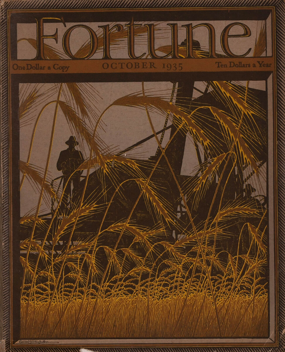 Fortune Magazine Cover October 1935 | David Pollack Vintage Posters