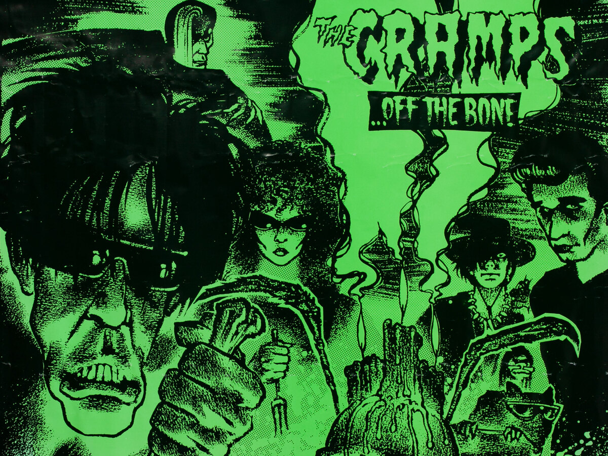 The Cramps .. the Bone Punk Rock Poster | David Pollack Vintage Posters