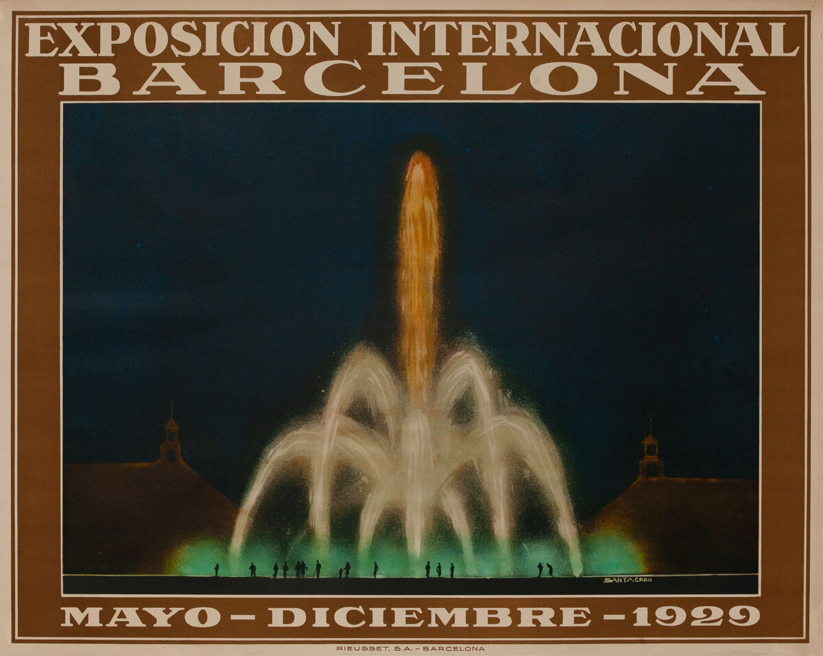 Exposicion Internacional Barcelona - International Exposition Poster ...