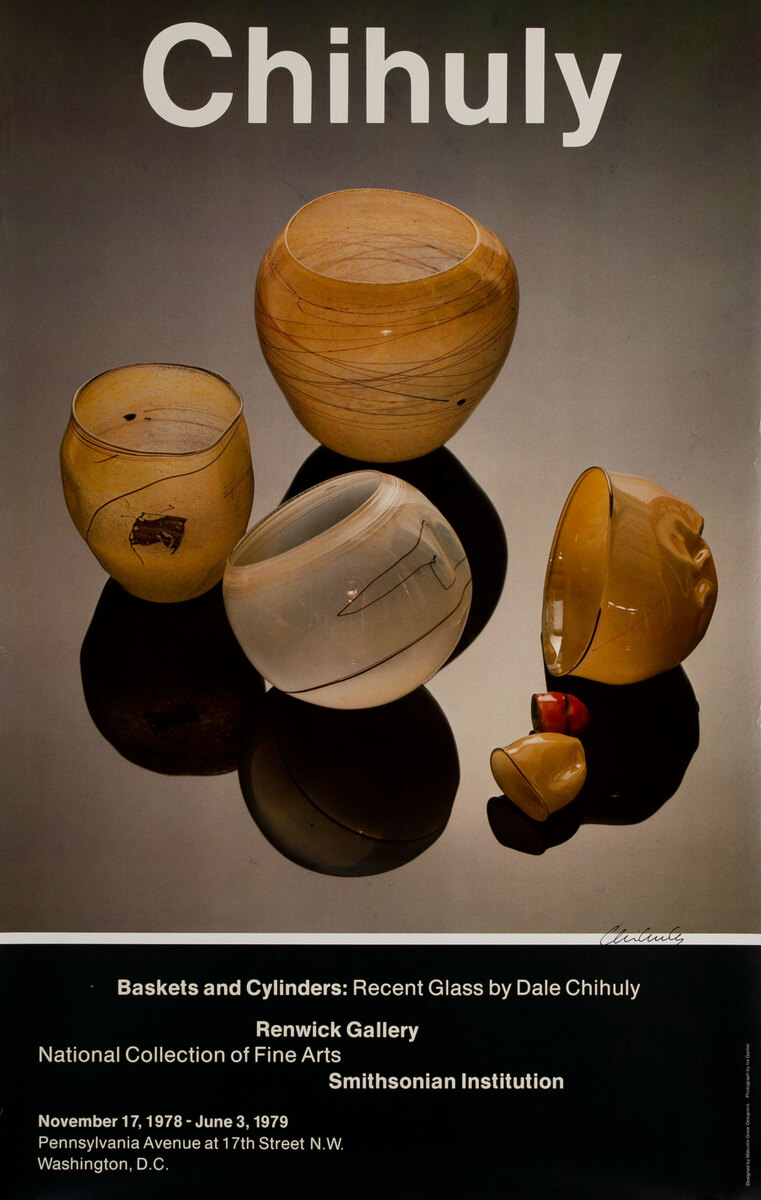 Dale Chihuly Art Poster Baskets and Cylinders - Renwick Gallery ...