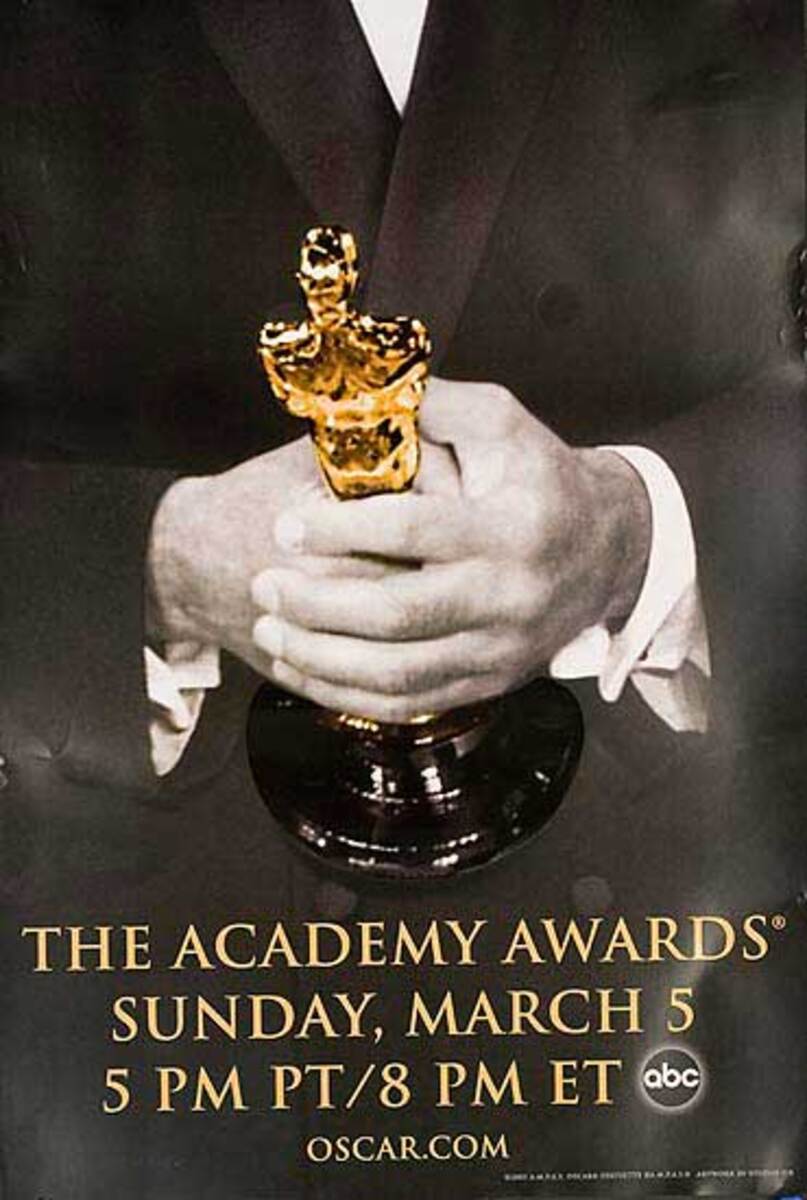 The Academy Awards Oscar Original ABC Advertising Poster M David The Academy Awards Oscar Original ABC Advertising Poster M David