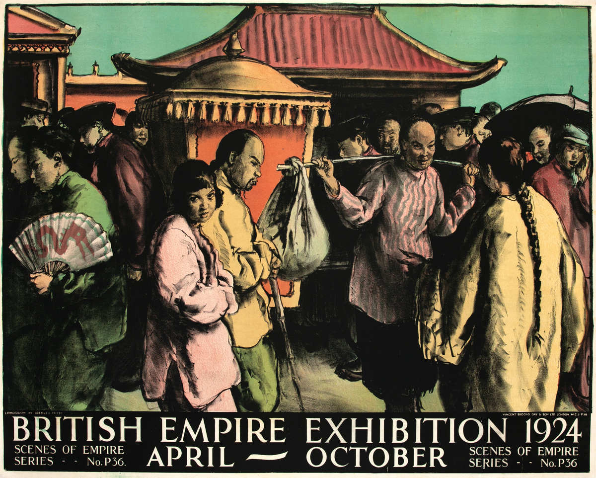 1924 British Empire Exhibition Poster - Hong Kong | David Pollack ...