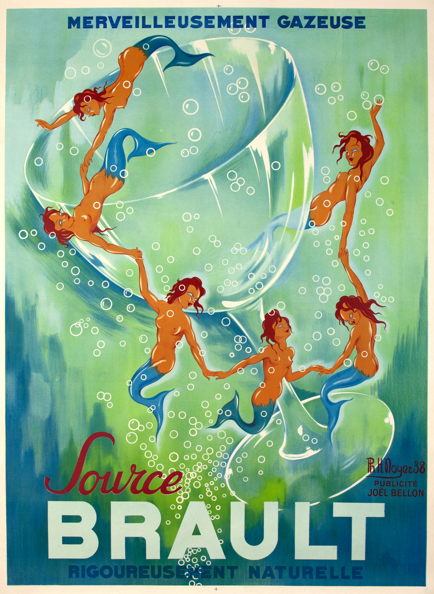 Source Brault Original French Advertising Poster | David Pollack ...
