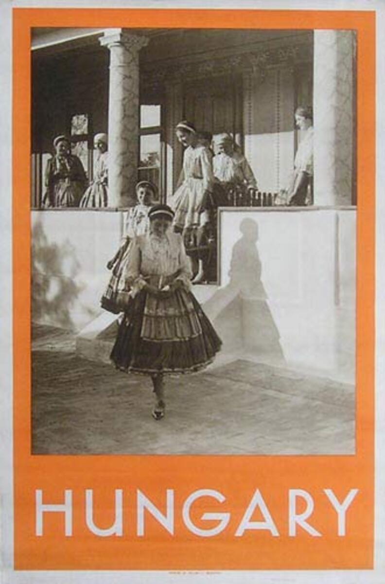 Hungary Original Travel Poster Dancer | David Pollack Vintage Posters