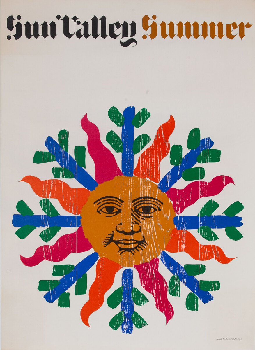 Sun Valley Summer Original American Travel Poster | David Pollack ...