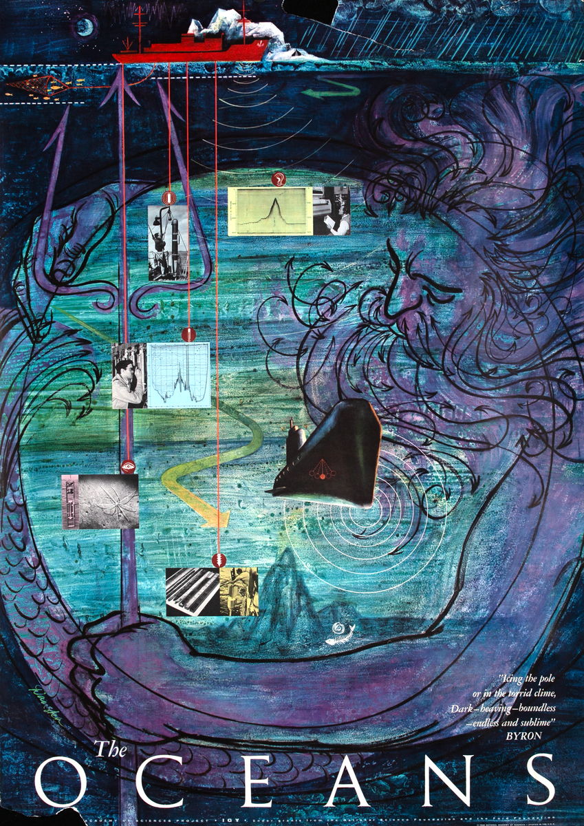 National Academy of Sciences Poster Oceans | David Pollack Vintage Posters